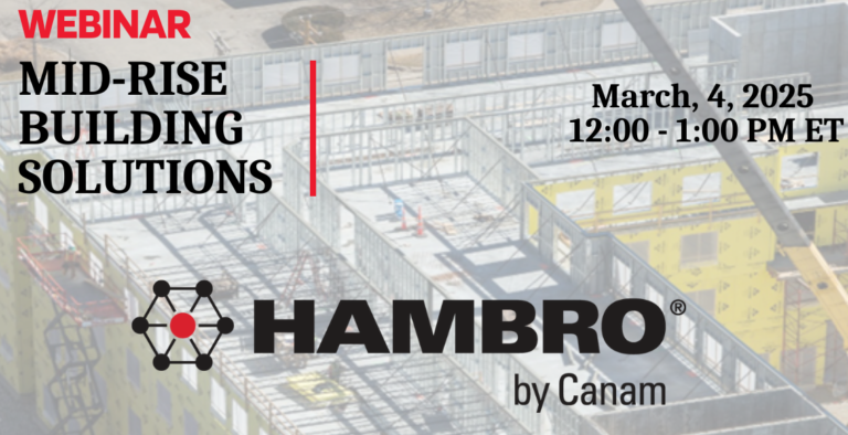 HAMBRO By CANAM - Mid-Rise Building Solutions Webinar Series